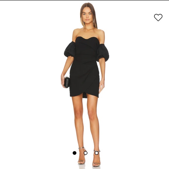 Elliatt | Dresses | Elliatt Deene Black Off The Shoulder Puff Sleeve ...
